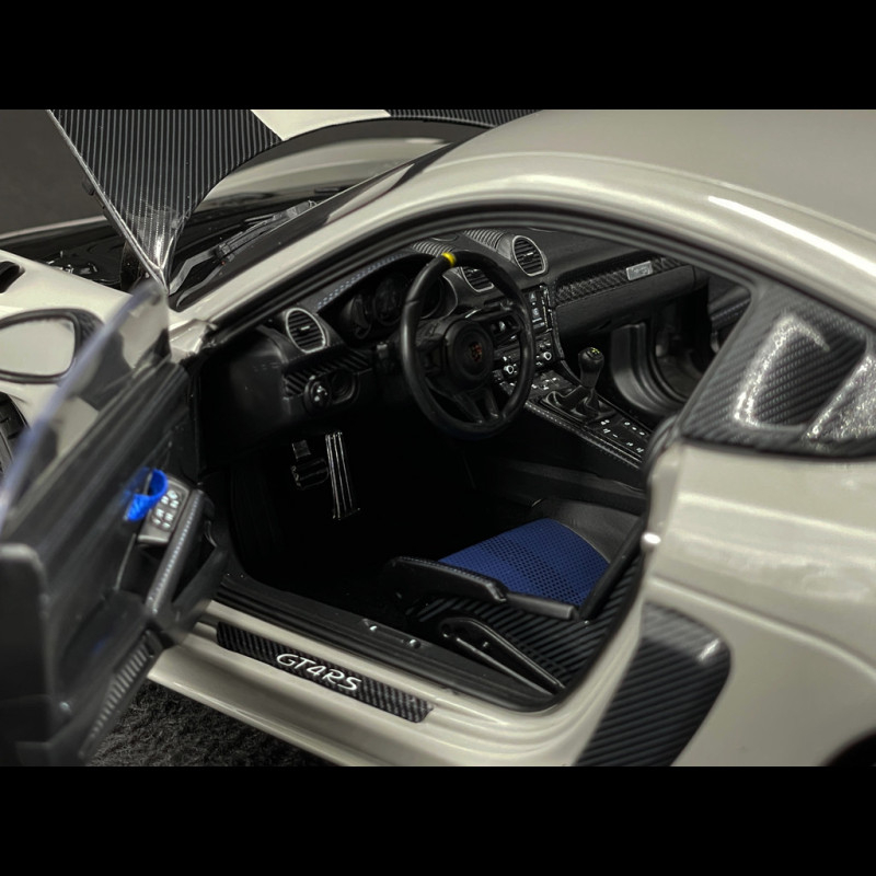 Porsche 718 Cayman GT4 RS 2023 Chalk Gray Weissach Package 1/18 Norev ...