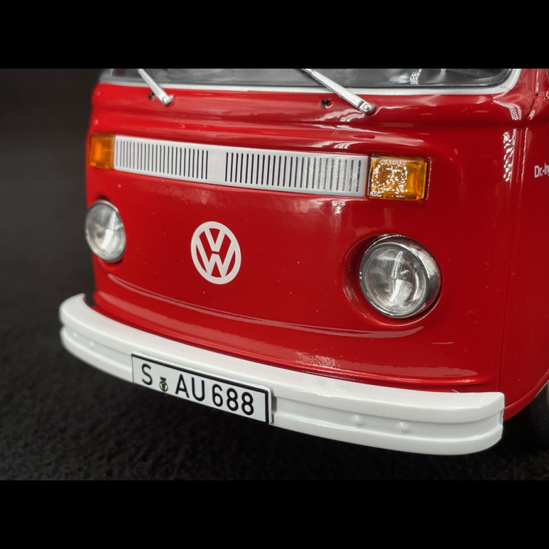 Volkswagen Combi T2B Porsche Renndienst Stuttgart Zuffenhausen 1972 Red ...
