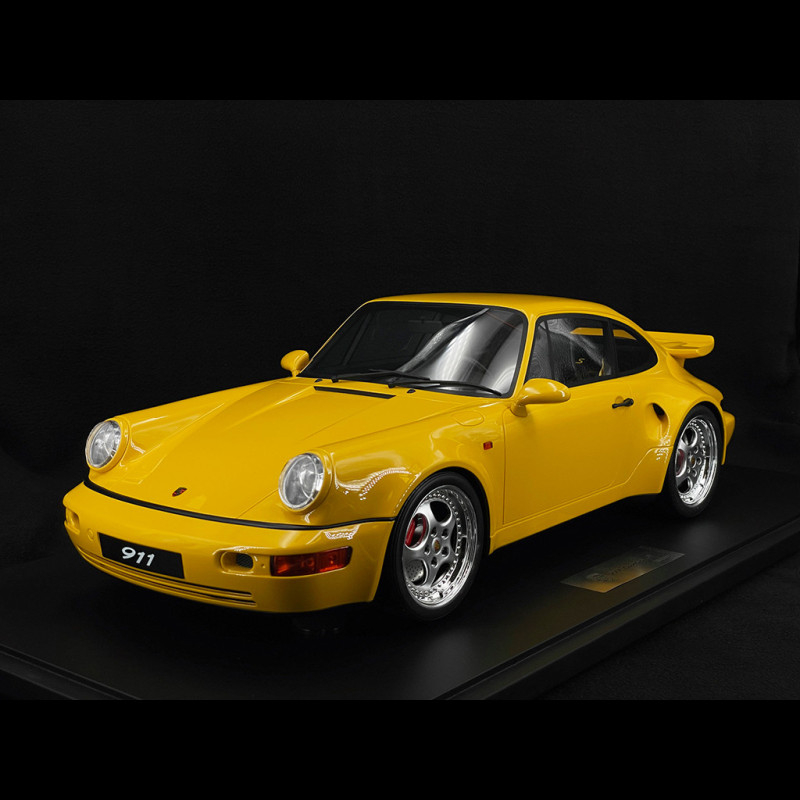 Porsche 911 Turbo S Type 964 1992 Speed Yellow 1/8 GT Spirit GTS801701