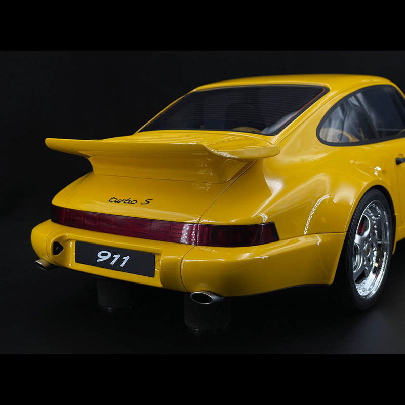 Porsche 911 Turbo S Type 964 1992 Speed Yellow 1/8 GT Spirit GTS801701