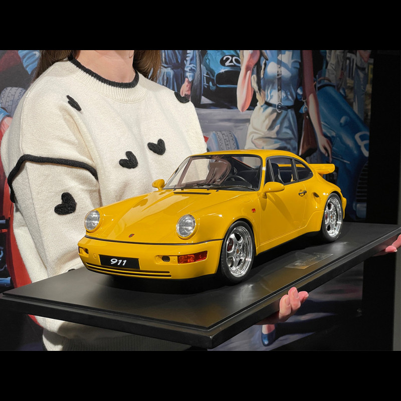 Porsche 911 Turbo S Type 964 1992 Speed Yellow 1/8 GT Spirit GTS801701