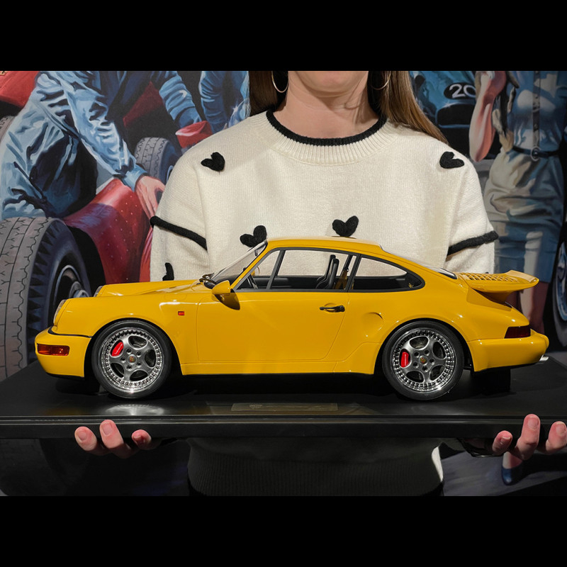 Porsche 911 Turbo S Type 964 1992 Speed Yellow 1/8 GT Spirit GTS801701