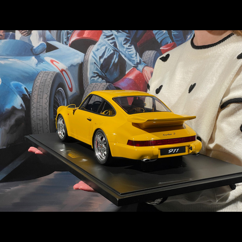 Porsche 911 Turbo S Type 964 1992 Speed Yellow 1/8 GT Spirit GTS801701