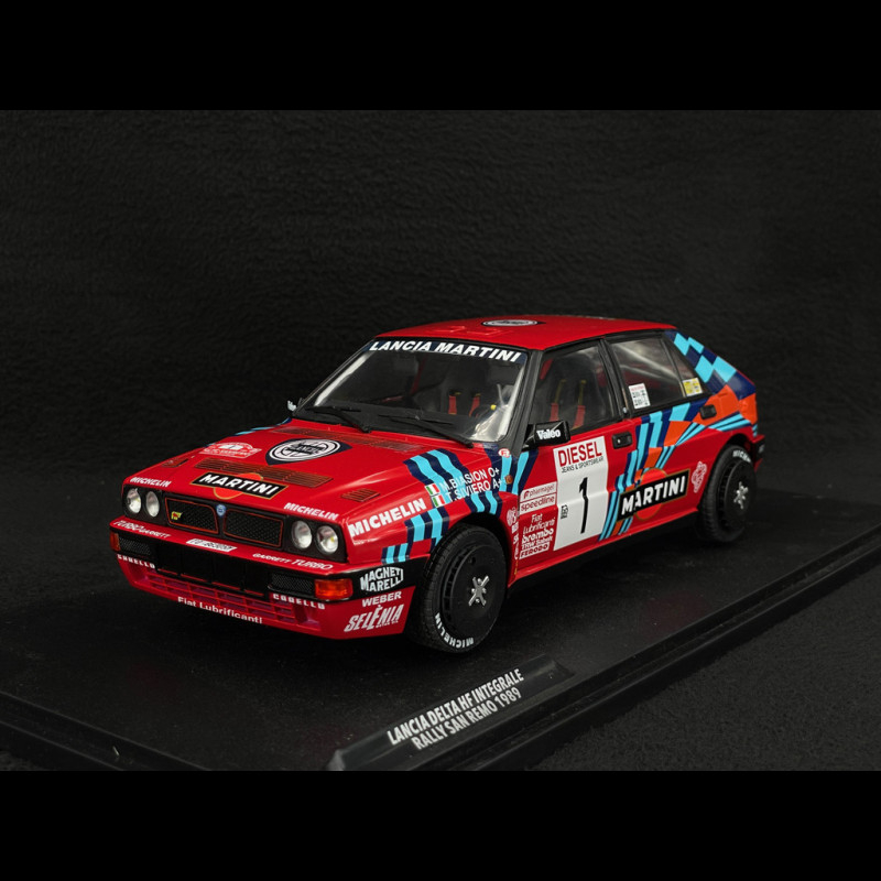 Lancia Delta HF Integrale n° 1 Martini Winner Sanremo Rally 1989 1/18 ...