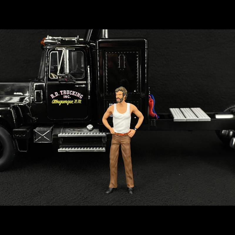 Set of Truck Mack RL 700L 1974 Black Convoy + Rubber Duck Figurine 1/18 ...
