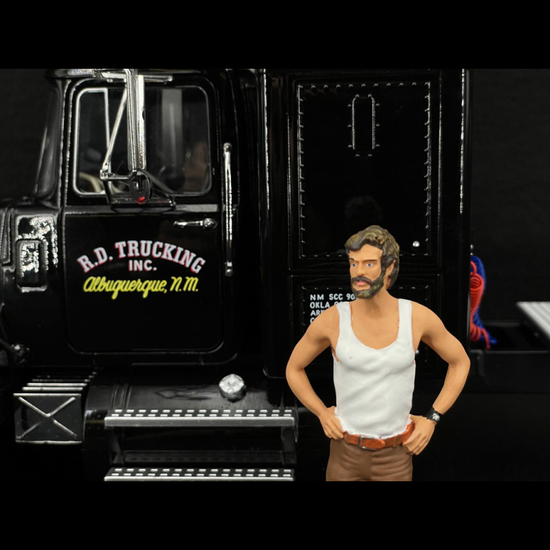 Set of Truck Mack RL 700L 1974 Black Convoy + Rubber Duck Figurine 1/18 ...