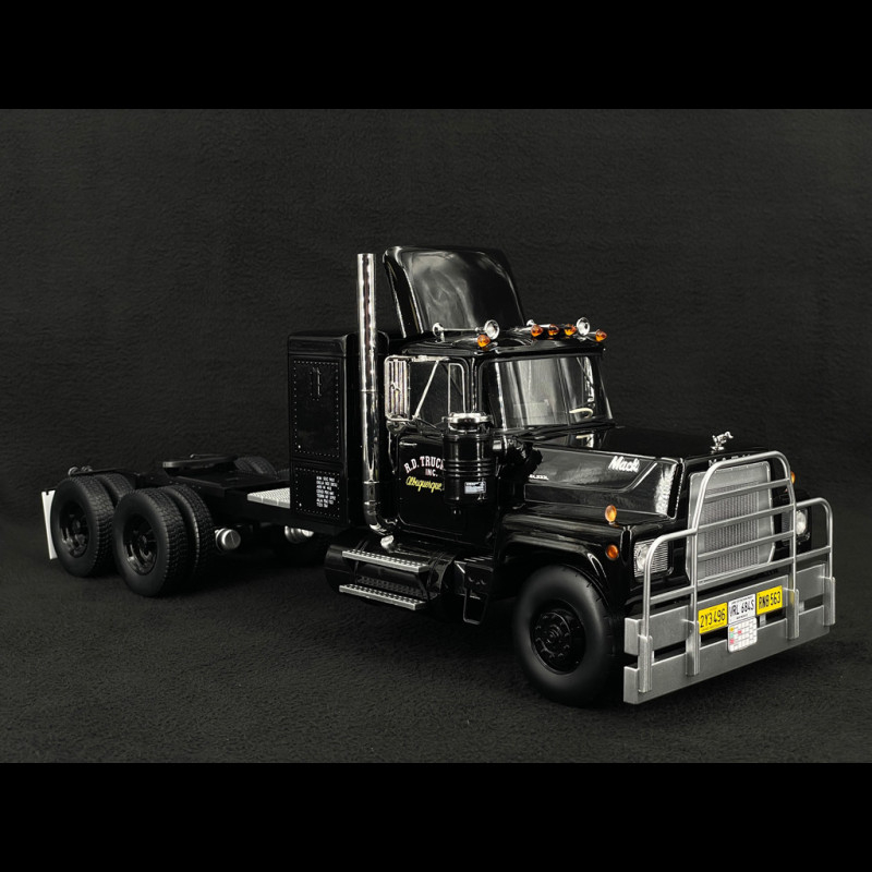 Set of Truck Mack RL 700L 1974 Black Convoy + Rubber Duck Figurine 1/18 ...