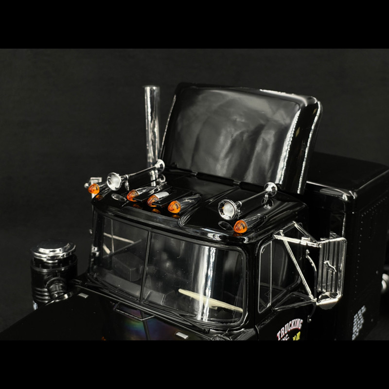 Set of Truck Mack RL 700L 1974 Black Convoy + Rubber Duck Figurine 1/18 ...