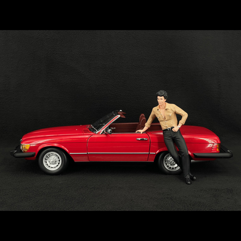 Set of Mercedes 450 SL R107 1985 Red US Version + Bobby Ewing Dallas ...