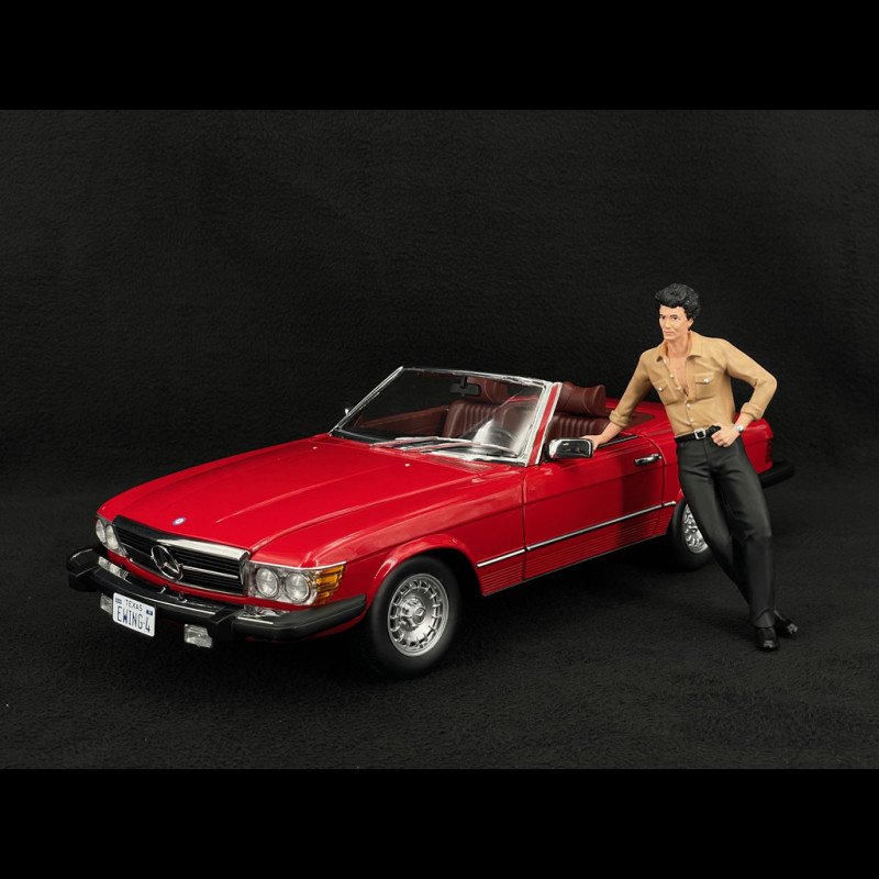 Set of Mercedes 450 SL R107 1985 Red US Version + Bobby Ewing Dallas ...