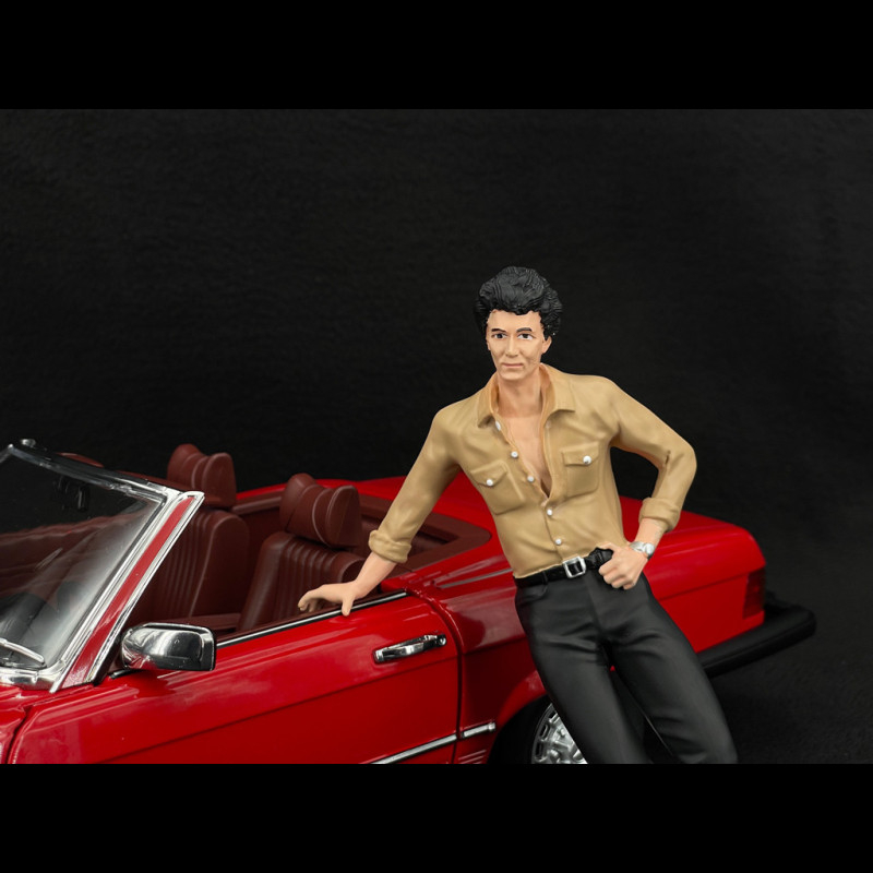 Duo Mercedes 450 SL R107 1985 Rouge US Version + Figurine Bobby Ewing ...