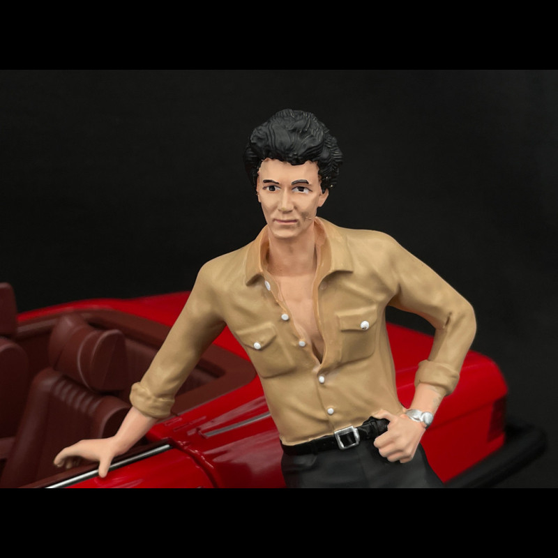 Duo Mercedes 450 SL R107 1985 Rouge US Version + Figurine Bobby Ewing ...