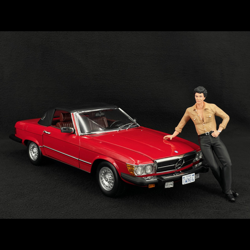 Set of Mercedes 450 SL R107 1985 Red US Version + Bobby Ewing Dallas ...