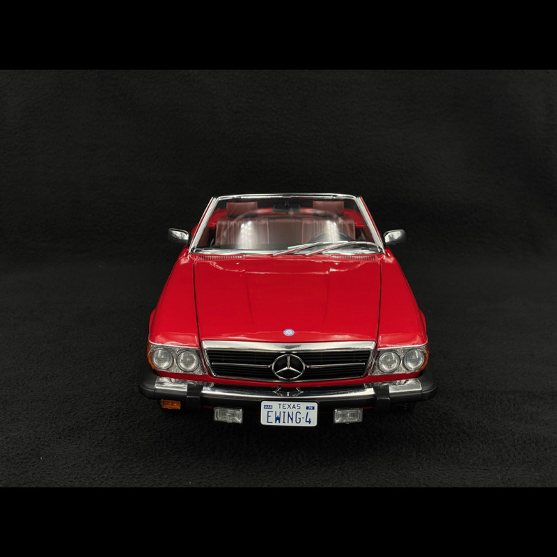 Set of Mercedes 450 SL R107 1985 Red US Version + Bobby Ewing Dallas ...