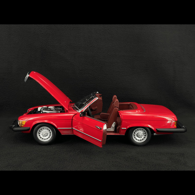 Set of Mercedes 450 SL R107 1985 Red US Version + Bobby Ewing Dallas ...