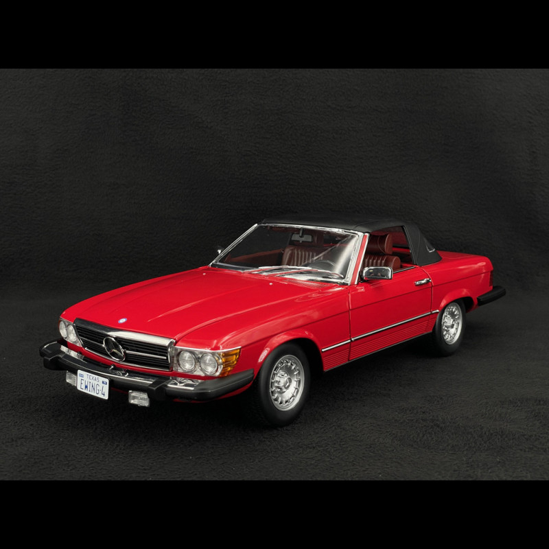 Set of Mercedes 450 SL R107 1985 Red US Version + Bobby Ewing Dallas ...