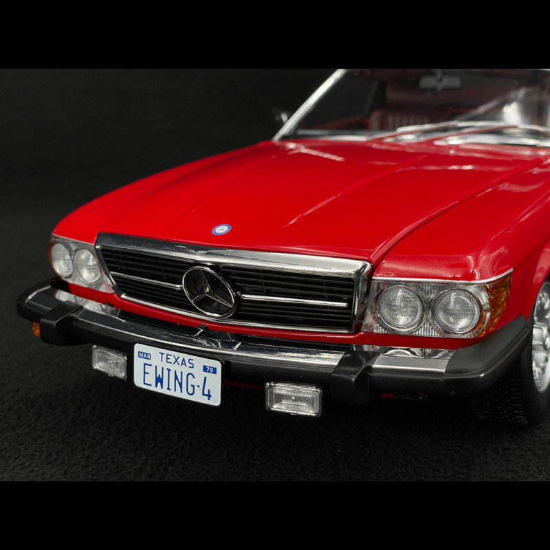 Set of Mercedes 450 SL R107 1985 Red US Version + Bobby Ewing Dallas ...