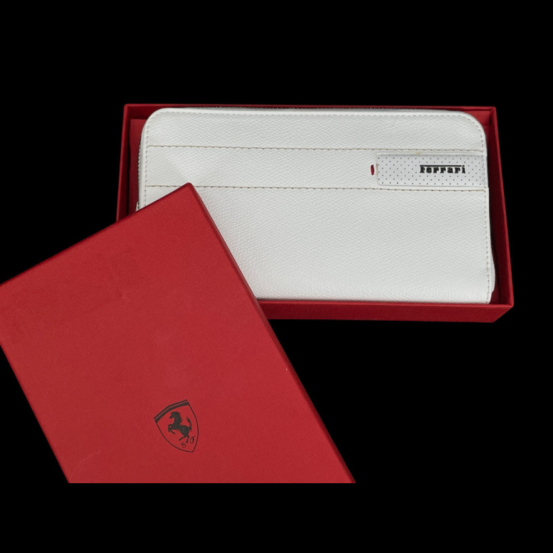 2nd Choice : Ferrari Wallet / Purse White Leather Made in Italy 13056WHT0