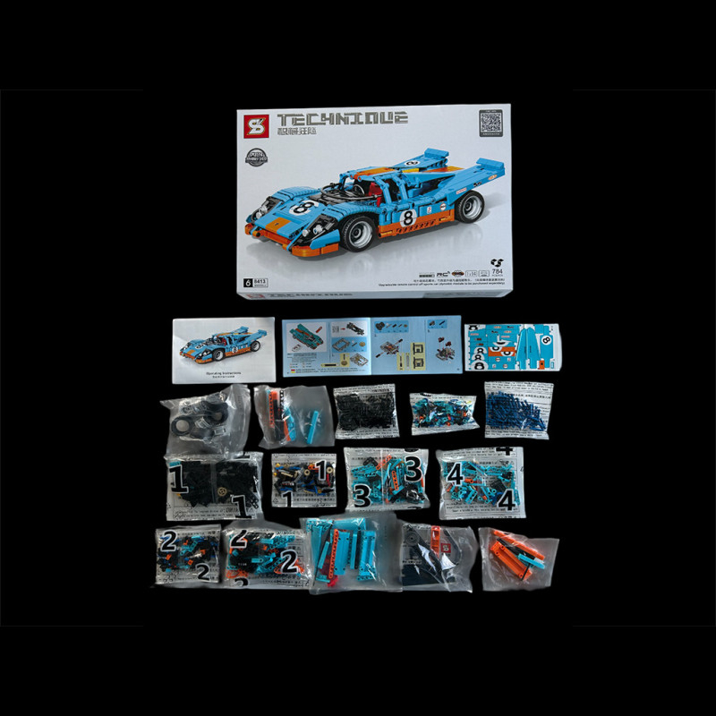 Sembo Technique 917 Inspiration n° 8 Light Blue / Orange 1/14 Sembo S-8413