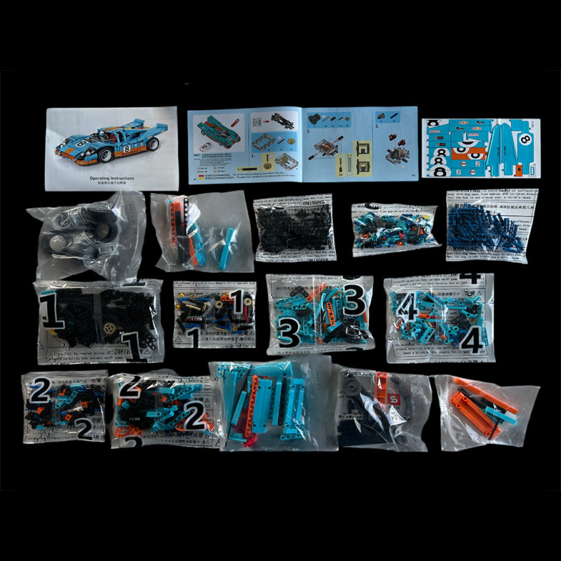 Sembo Technique 917 Inspiration n° 8 Light Blue / Orange 1/14 Sembo S-8413