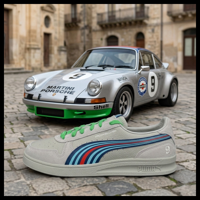Porsche Shoes Martini Racing Puma Grey + Bag + Keyring Limited Edition ...