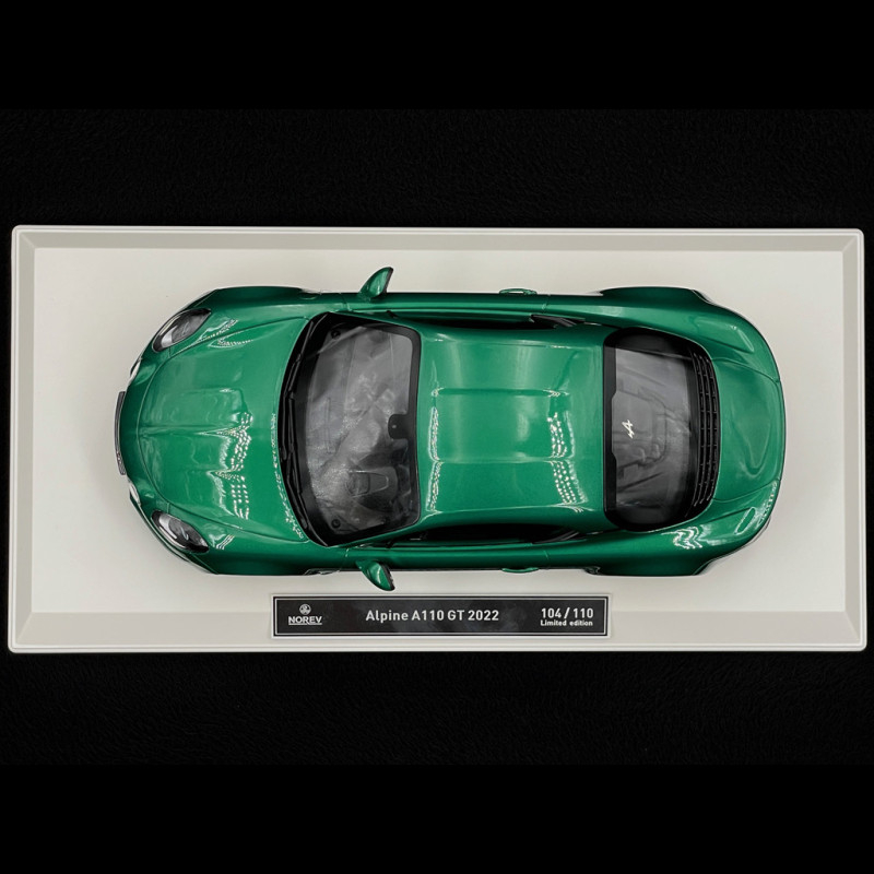 Alpine A110 GT 2022 Emerald Green 1/18 Norev 185432