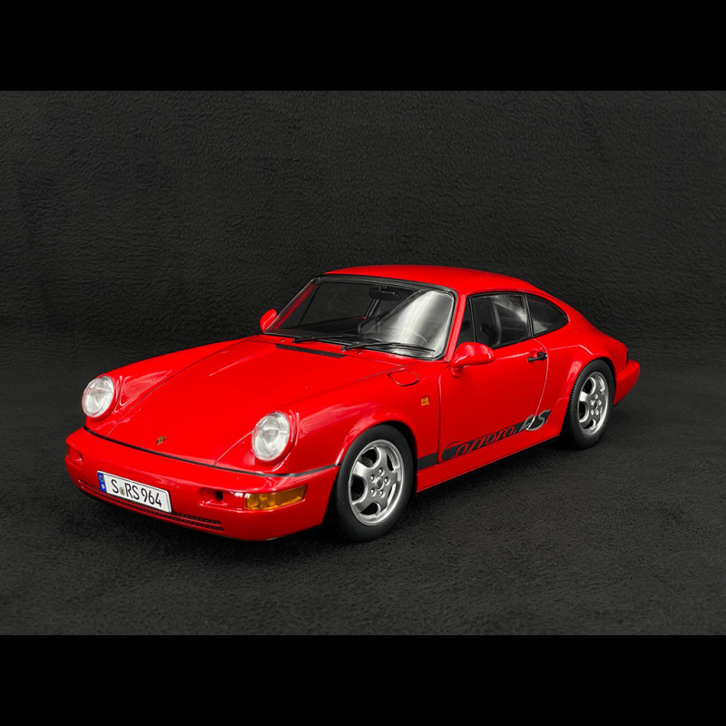 Porsche 911 Carrera RS Typ 964 Cup Felgen mit Aufklebern 1992 Rot 1/12 ...