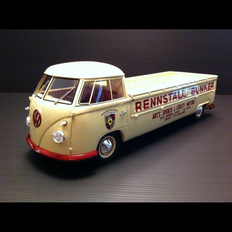 Volkswagen Transporteur Porsche T1 Rennstall Bunker beige 1/18 Premium ...