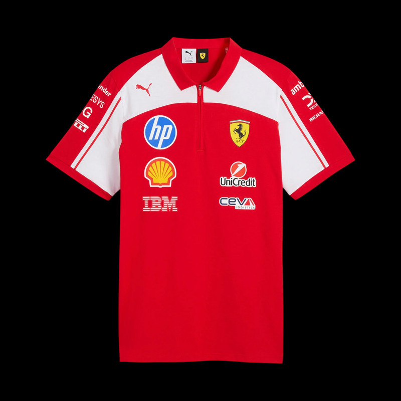 Ferrari Polo-shirt F1 Team Leclerc / Hamilton 2026 Red Puma 701238727 ...