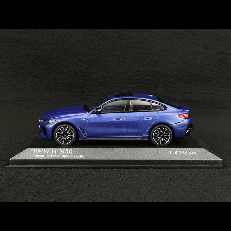 BMW i4 M50 2022 Portimao Matte Blue 1/43 Minichamps 410024001