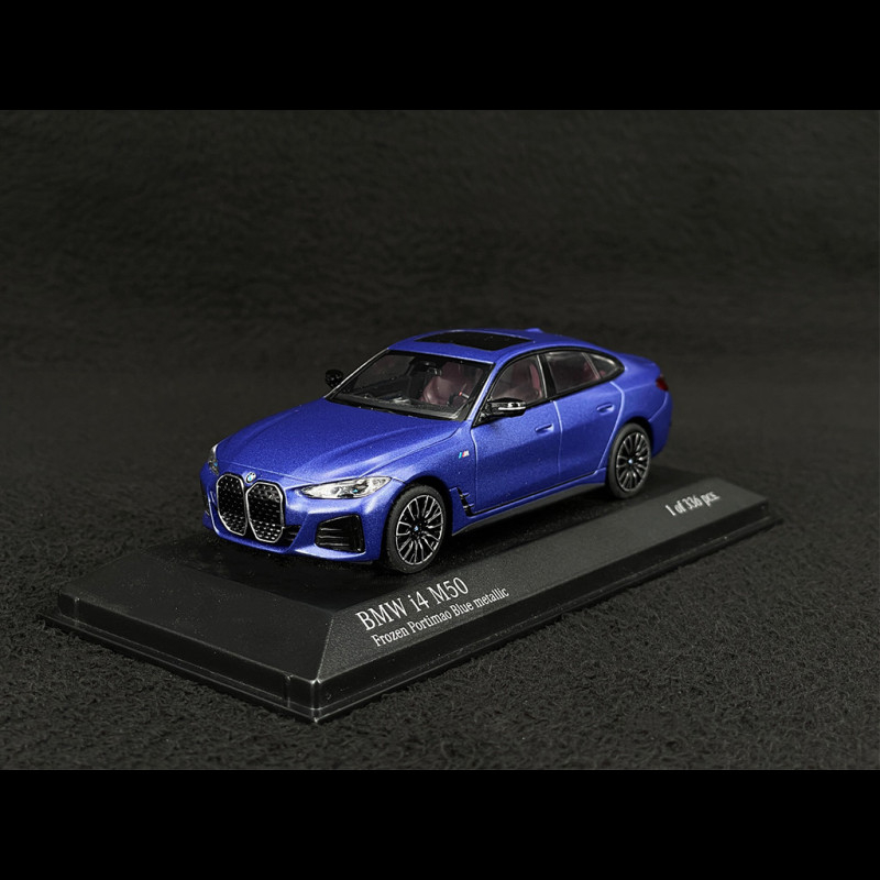 BMW i4 M50 2022 Portimao Matte Blue 1/43 Minichamps 410024001