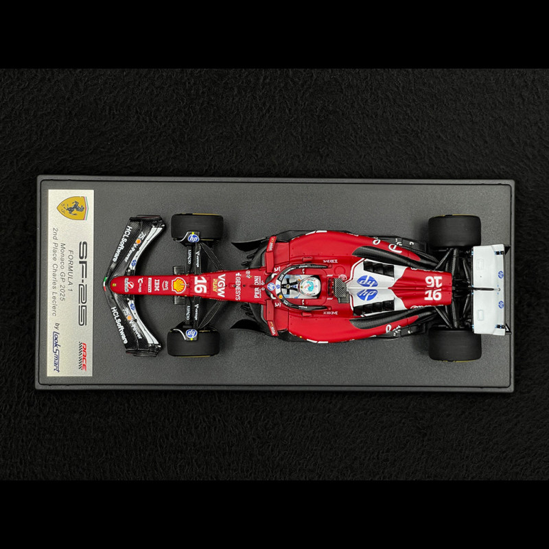 Charles Leclerc Ferrari SF25 n° 16 2nd Monaco GP 2025 F1 1/43 Looksmart ...