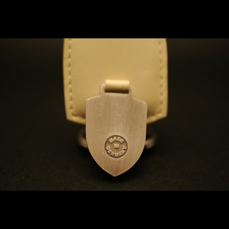 Porsche crest keyring beige / silver