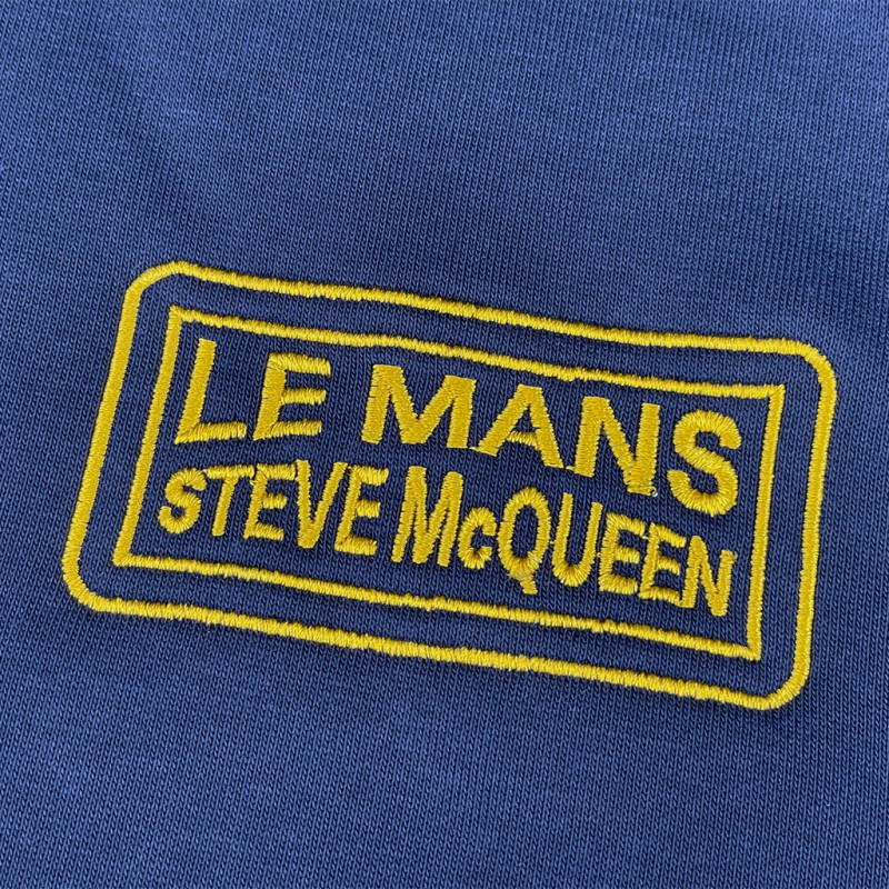 Steve McQueen Zip-Up Hoodie Le Mans 1971 Navy Blue SQ261SSM03-100 - Men