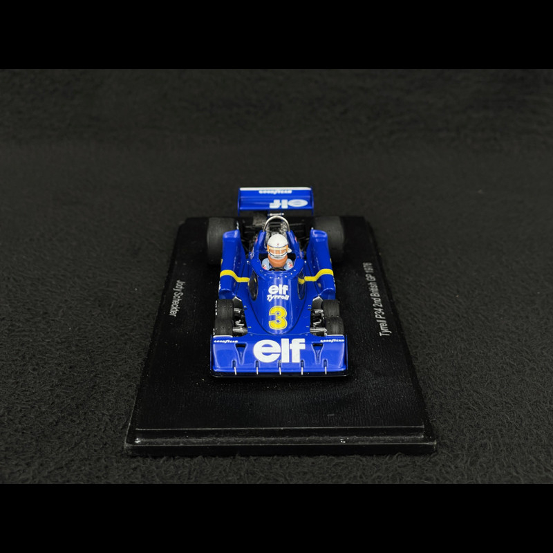 Jody Scheckter Tyrrell P34 n° 3 2ème GP Grande-Bretagne 1976 1/43 Spark ...