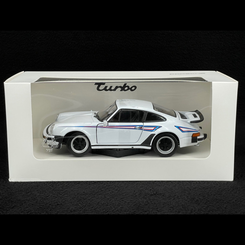Porsche 911 Turbo 3.0 Type 930 1975 White / Martini Stripes 1/24 Welly ...