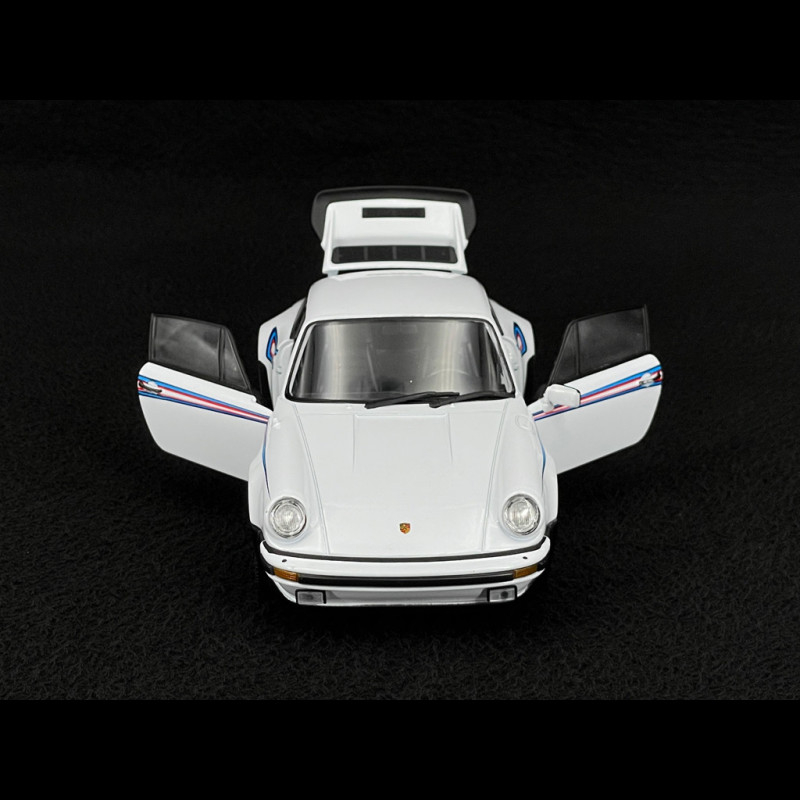 Porsche 911 Turbo 3.0 Type 930 1975 White / Martini Stripes 1/24 Welly ...