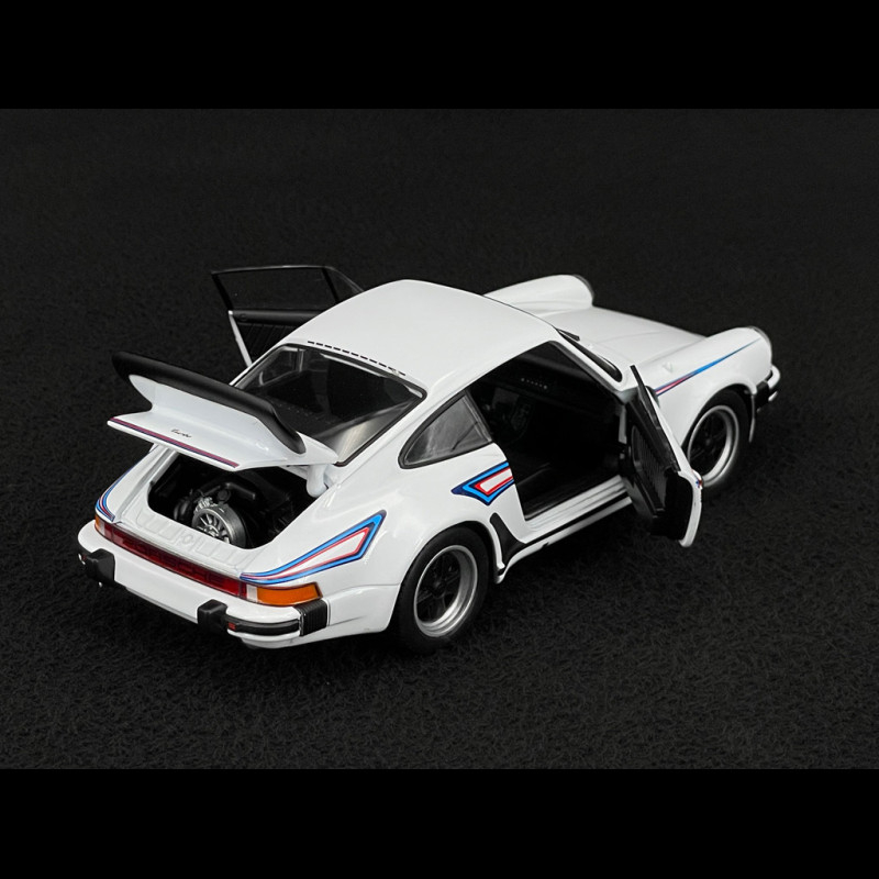 Porsche 911 Turbo 3.0 Type 930 1975 White / Martini Stripes 1/24 Welly ...