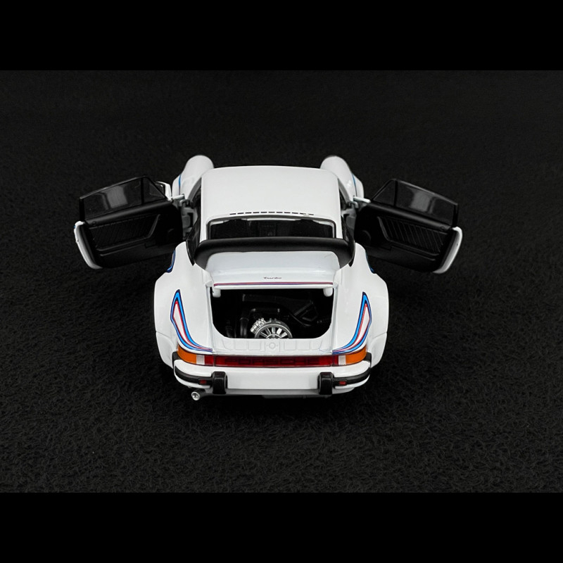 Porsche 911 Turbo 3.0 Type 930 1975 White / Martini Stripes 1/24 Welly ...