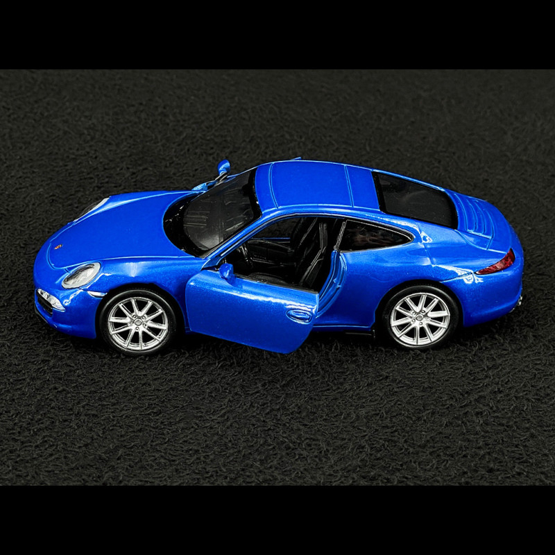 Porsche 911 Carrera S Type 991 2011 Bleu Jouet à friction 1/38 Welly ...