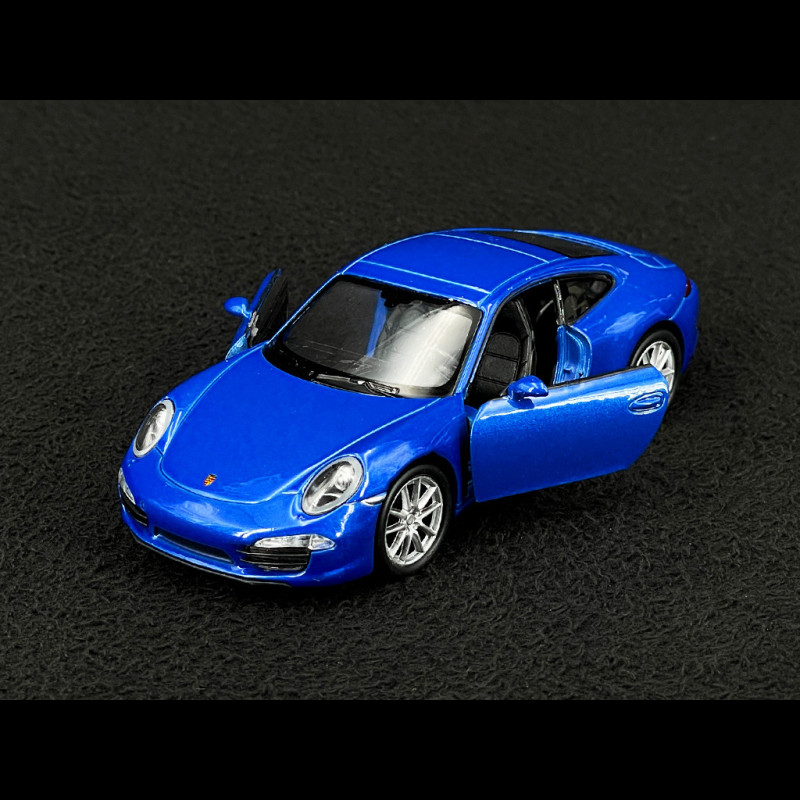 Porsche 911 Carrera S Type 991 2011 Bleu Jouet à friction 1/38 Welly ...