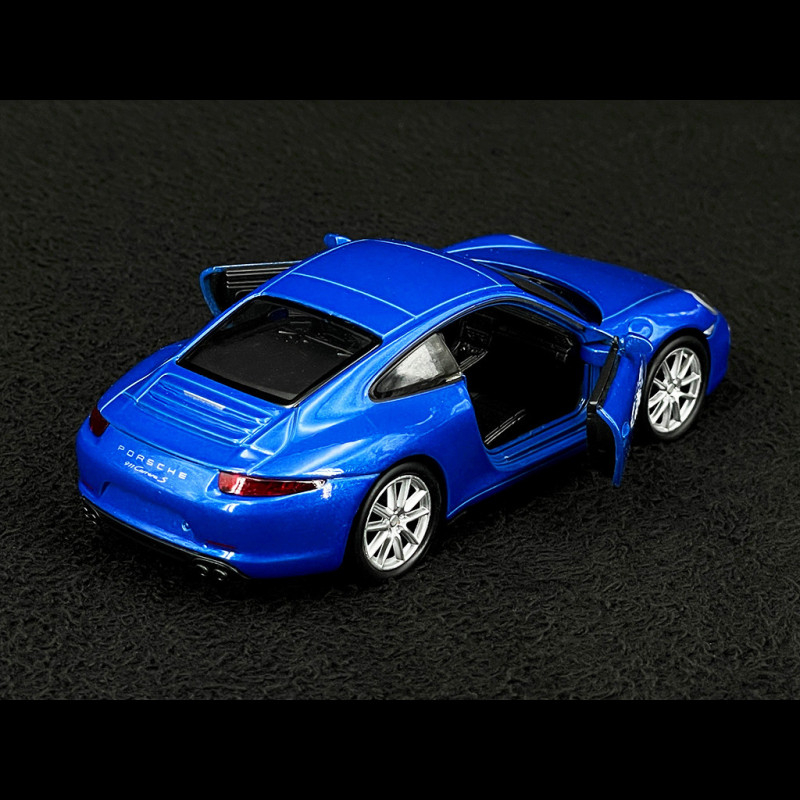 Porsche 911 Carrera S Type 991 2011 Bleu Jouet à friction 1/38 Welly ...