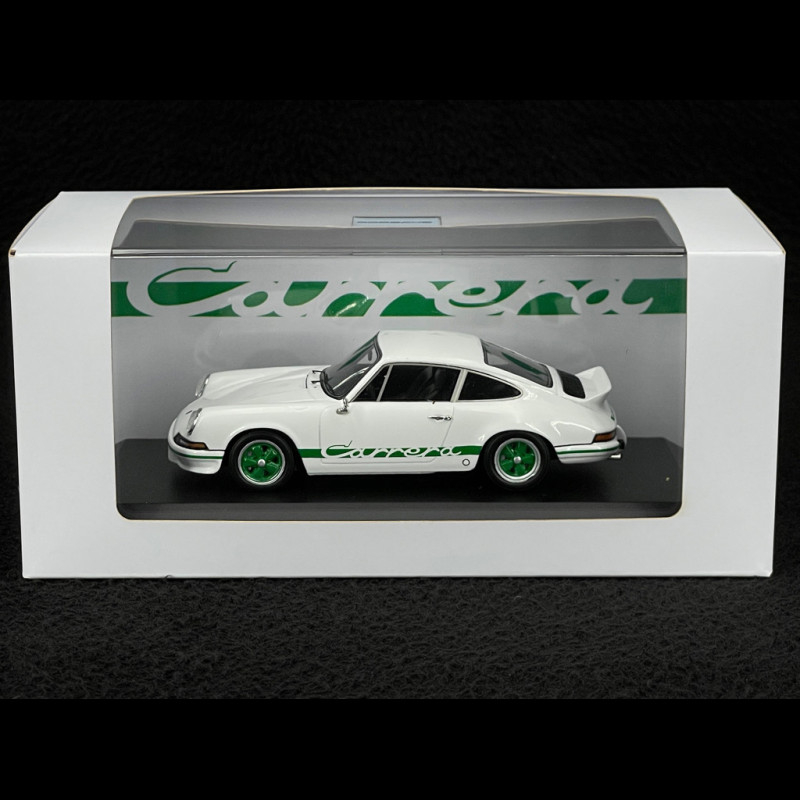 Porsche 911 Carrera RS 2.7 1972 White / Green Stripes 1/43 Spark ...