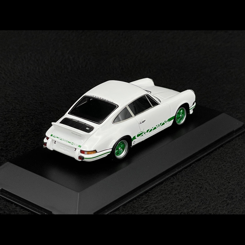 Porsche 911 Carrera RS 2.7 1972 White / Green Stripes 1/43 Spark ...