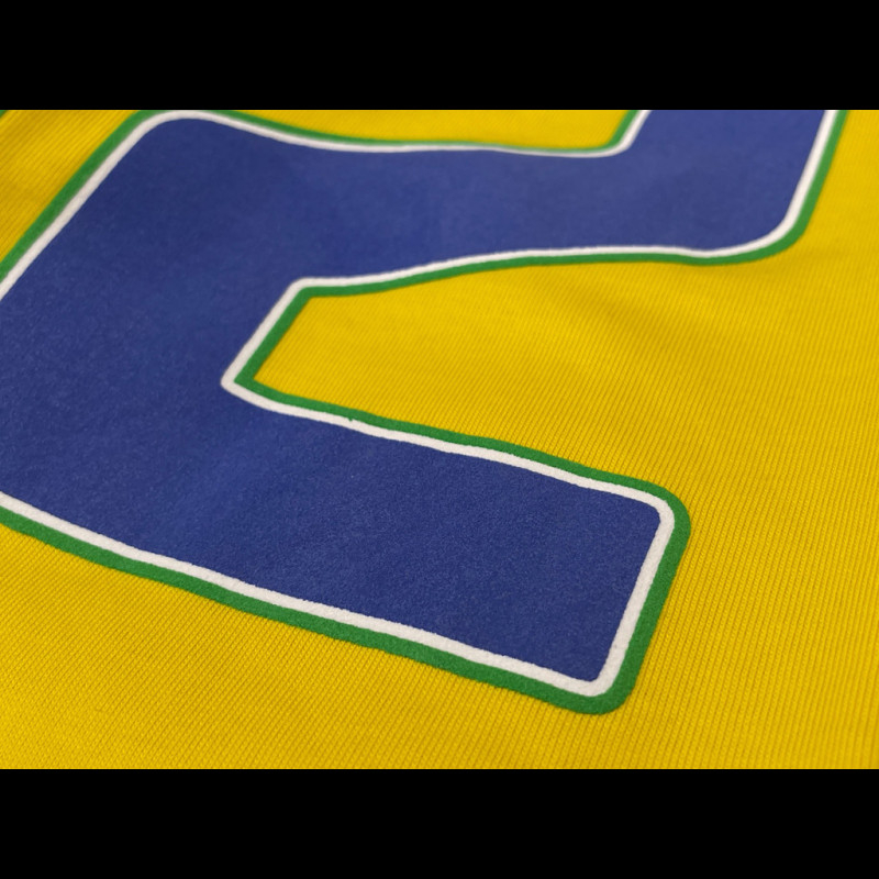 Ayrton Senna T-Shirt F1 n° 12 Gelb ASLE01006-YLW - unisex