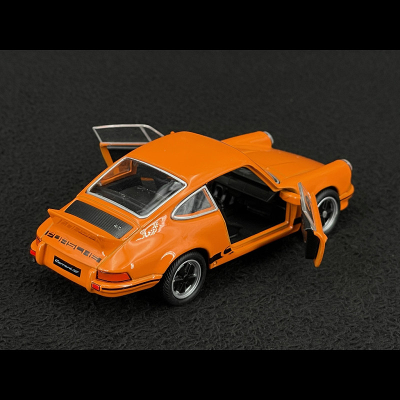 Porsche 911 Carrera RS 2.7 1973 Orange / Bandes Noires Jouet à friction ...