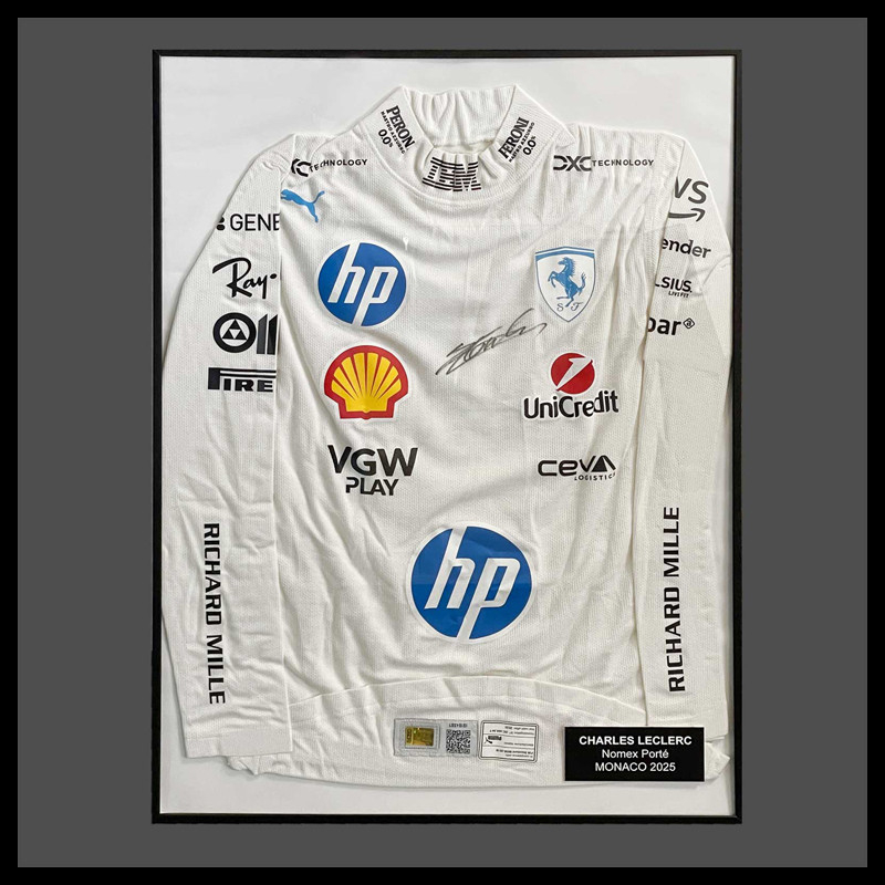 RARE : Charles Leclerc T-shirt Worn and Signed 2nd Monaco GP 2025 ...