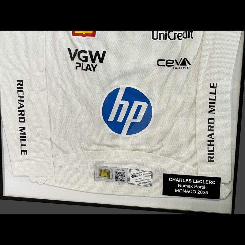 RARE : Charles Leclerc T-shirt Worn and Signed 2nd Monaco GP 2025 ...