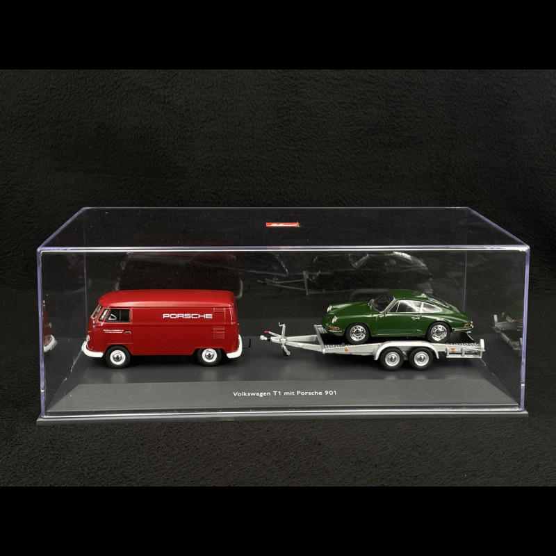 Volkswagen T1 Combi Porsche Renndienst with Trailer + Porsche 901 1963 ...
