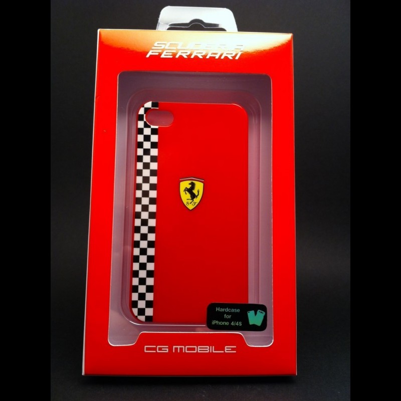 Coque iPhone 4 / 4S rouge Ferrari